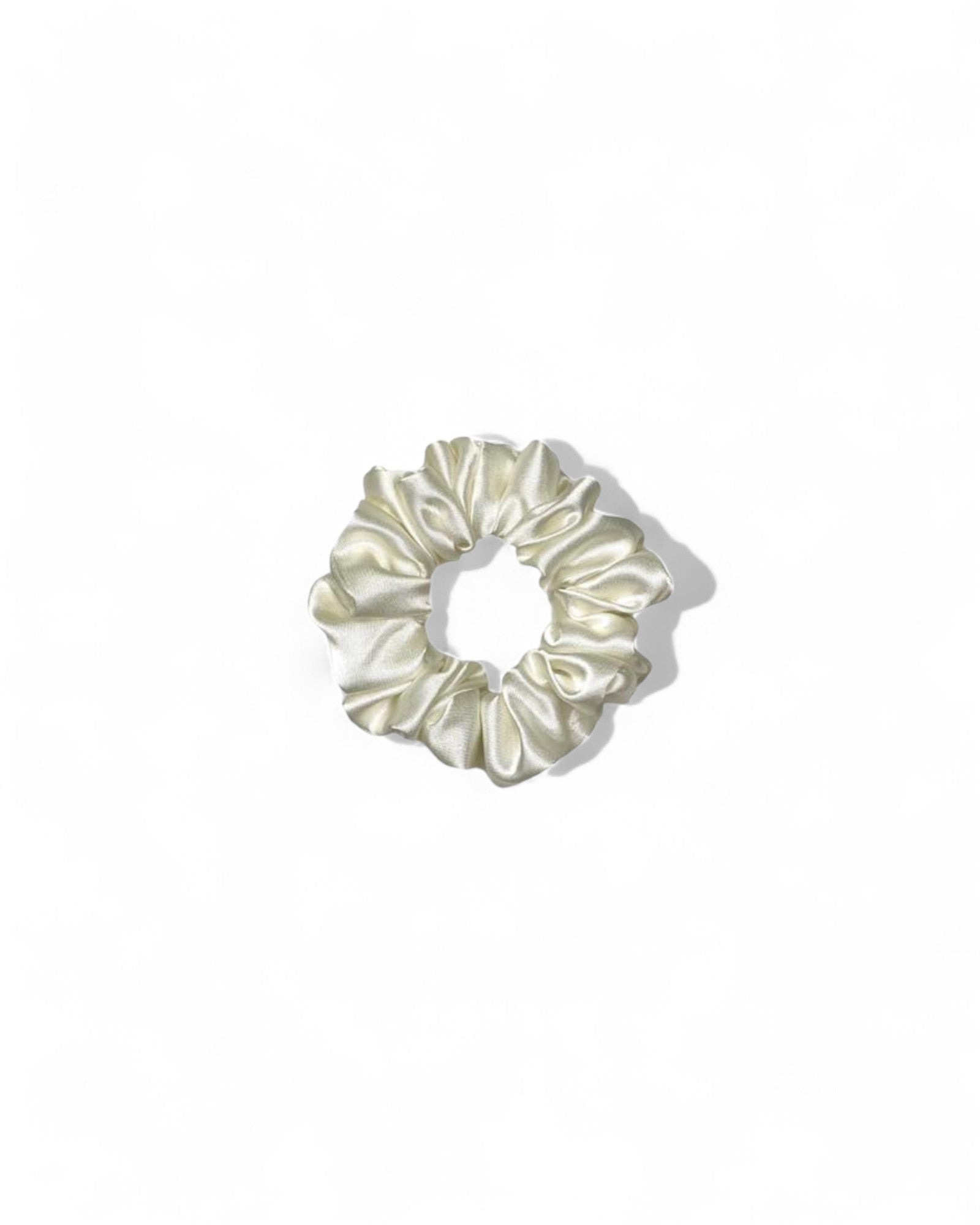 Snow White Mini Satin Silk Scrunchie – VAIGA